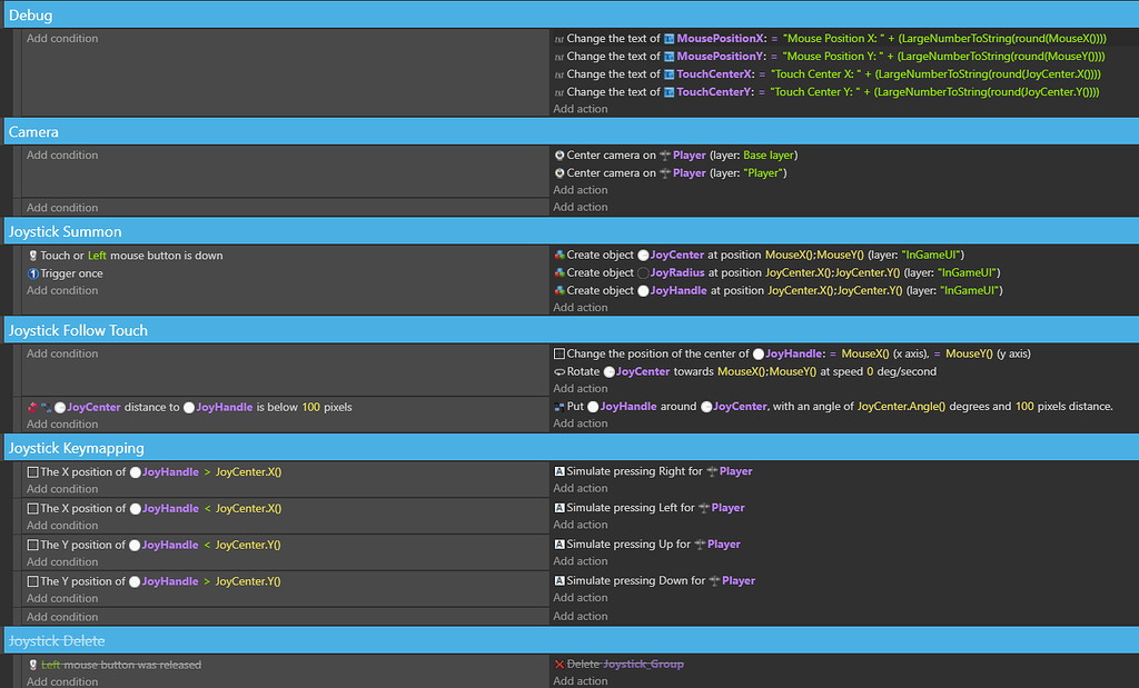 Player Camera affects Joystick UI - How do I...? - GDevelop Forum