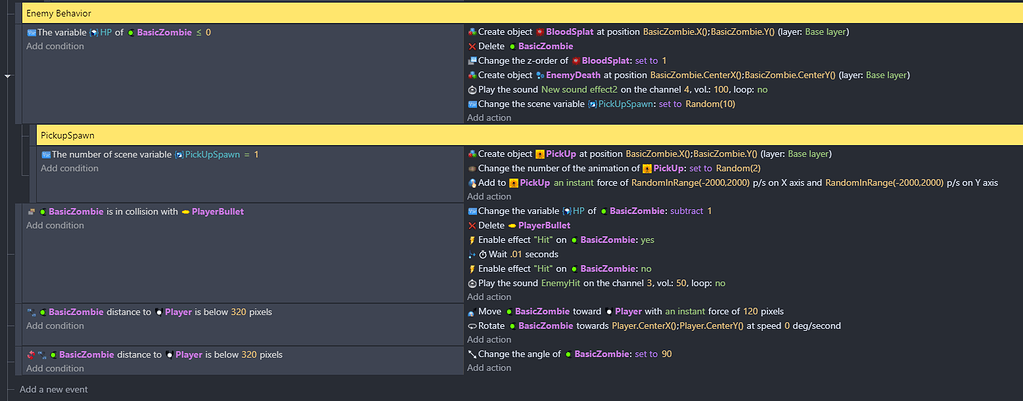[Solved] Proper damage for multiple bullet collisions at once - How do I...? - GDevelop Forum