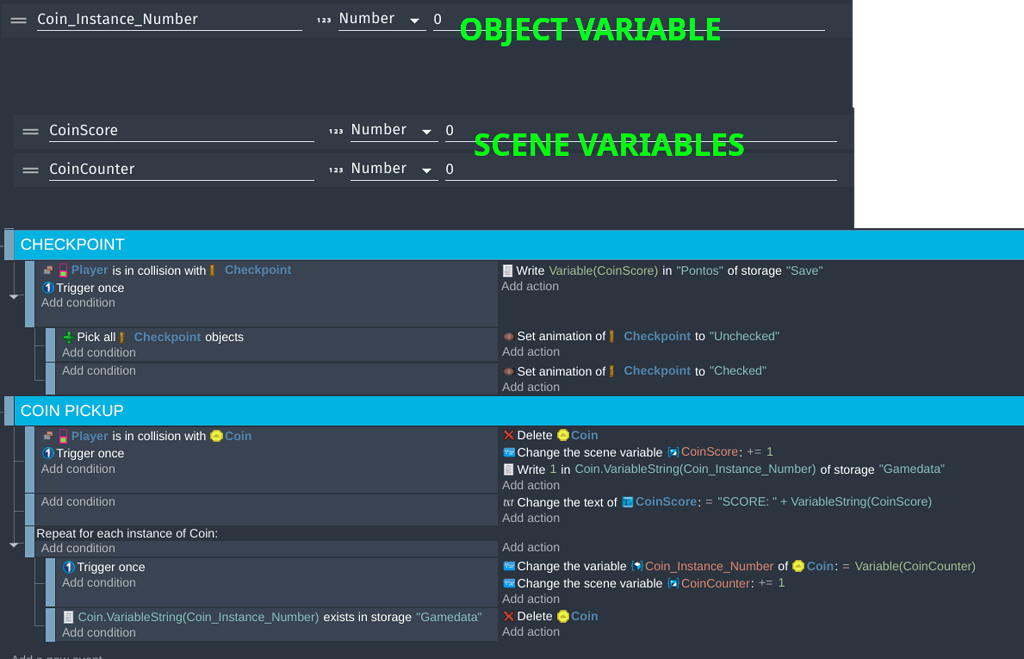 How to get my Instances saved on my Checkpoint? - How do I...? - GDevelop Forum