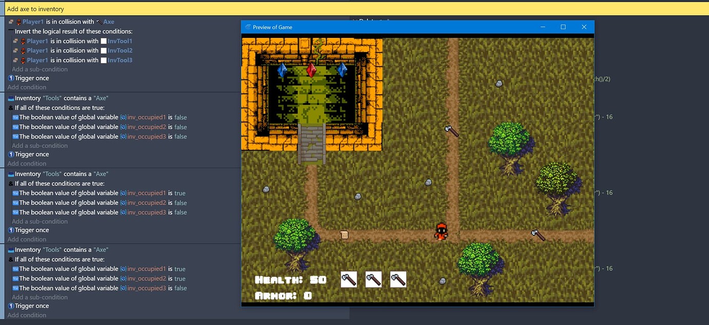 Setting up simple 3 item HUD inventory system? - How do I ...