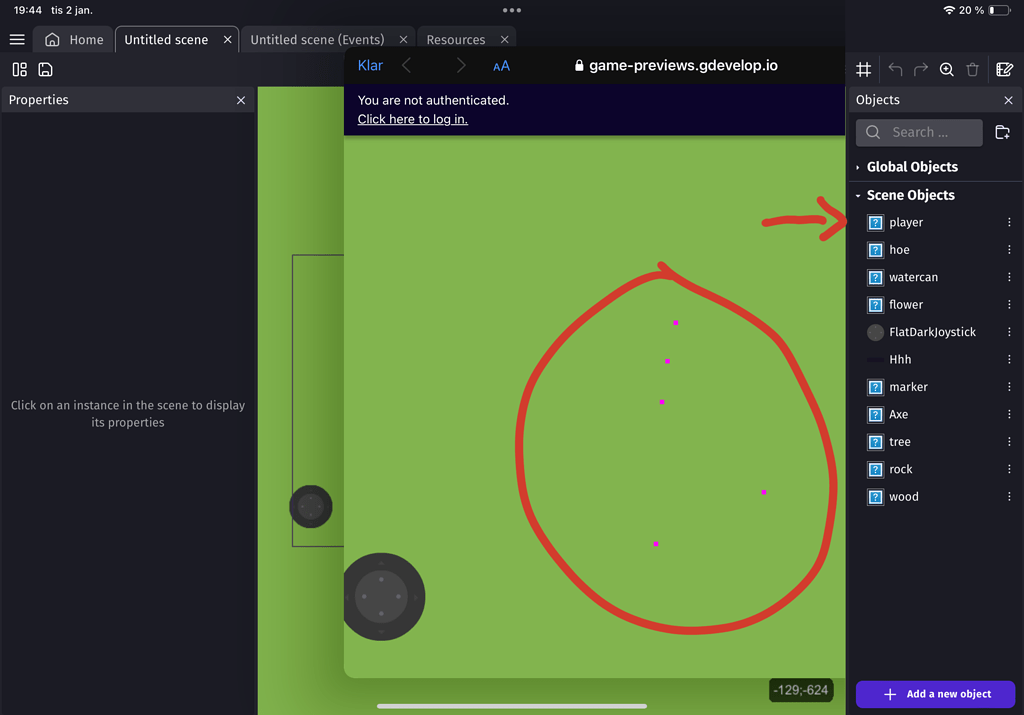Chicken-pox-bug - Bugs reports - GDevelop Forum