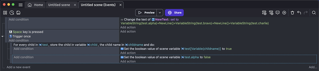 For each child variable (structure) - How do I...? - GDevelop Forum
