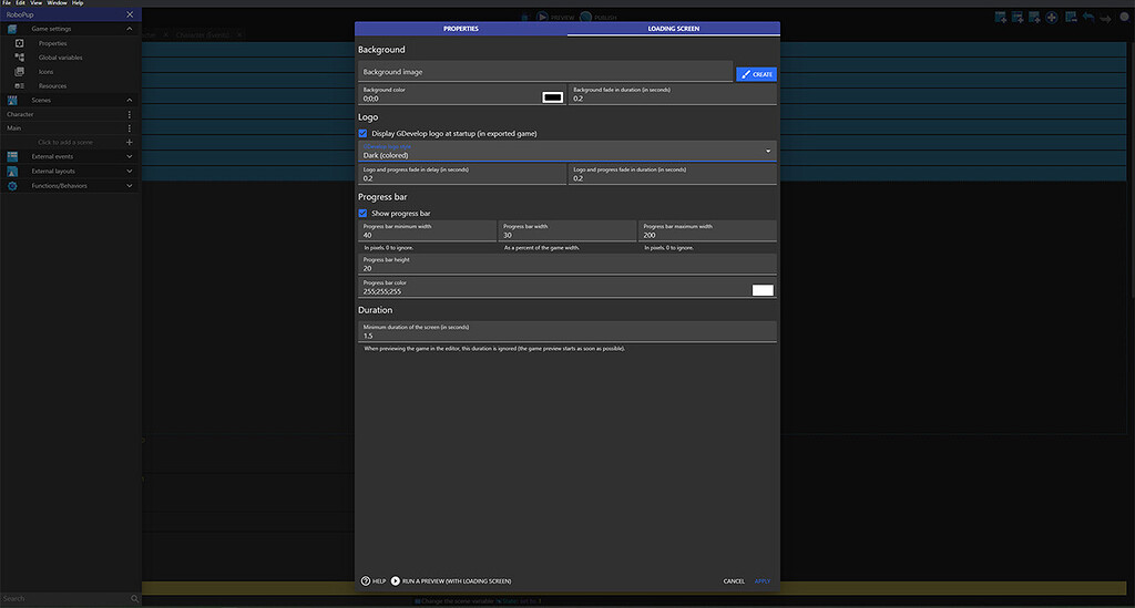 Use An Image For Loading Screen Feature Requests Gdevelop Forum