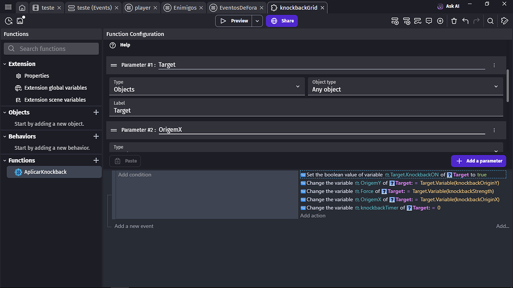 Problem Setting Enemy Variable with Function (Top-Down View) - How do I...? - GDevelop Forum