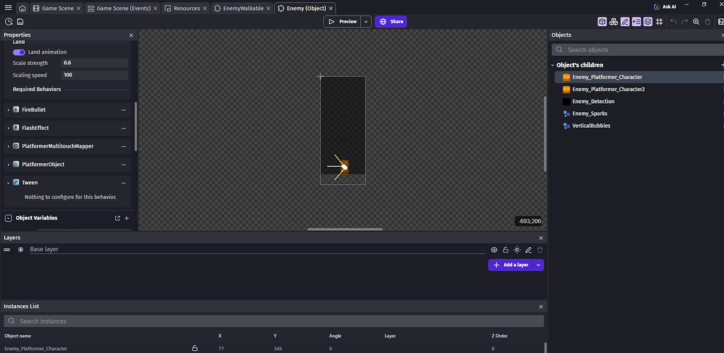 Instanced/Group Object not detecting collisions? - How do I...? - GDevelop Forum