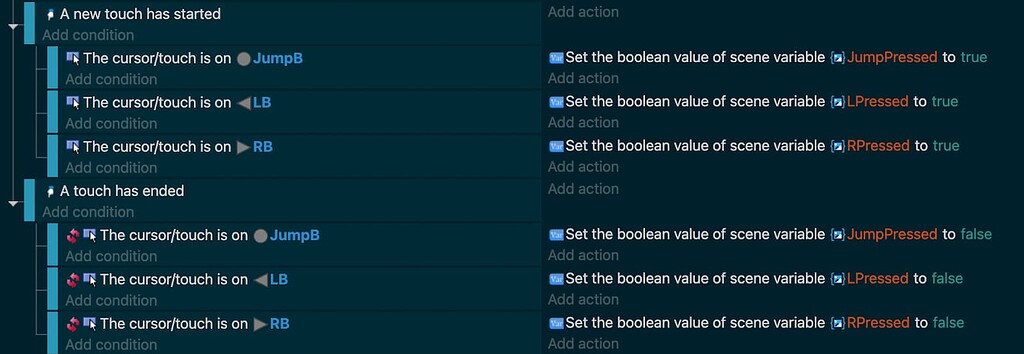 Touch controls not working - How do I...? - GDevelop Forum