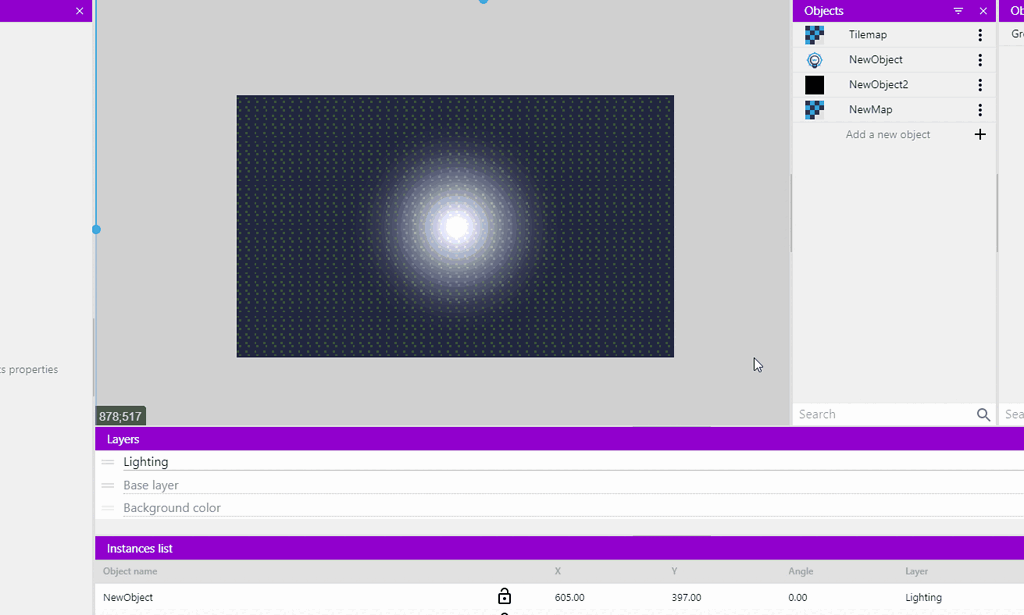 Tilemap and light object - Bugs reports - GDevelop Forum