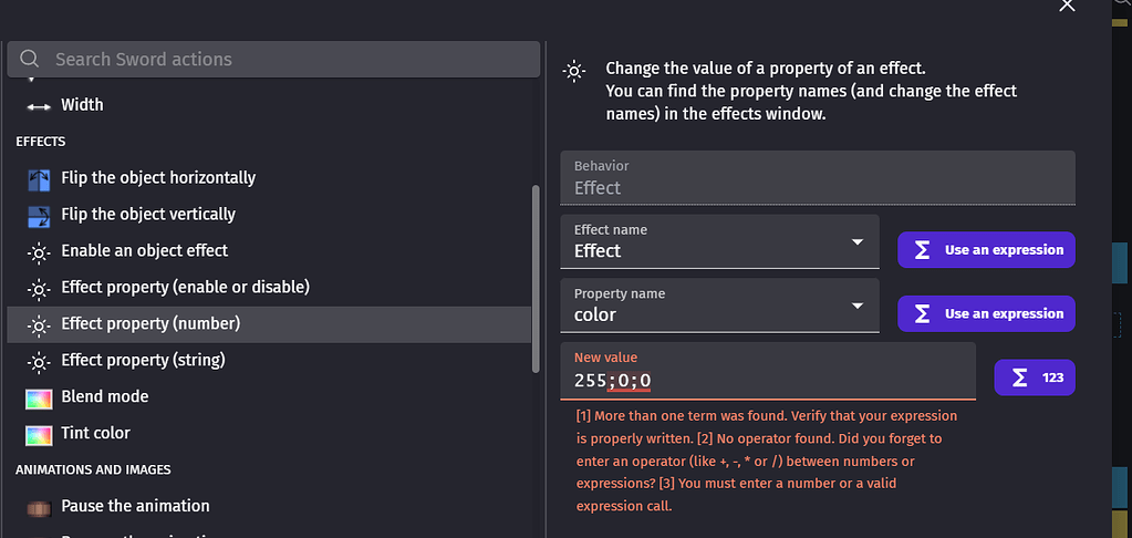 (Solved) How to change the color of the glow effect around a sprite? - How do I...? - GDevelop Forum