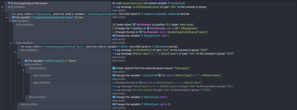 I have trouble with object picking on items created by iteration with external layout - How do I ...