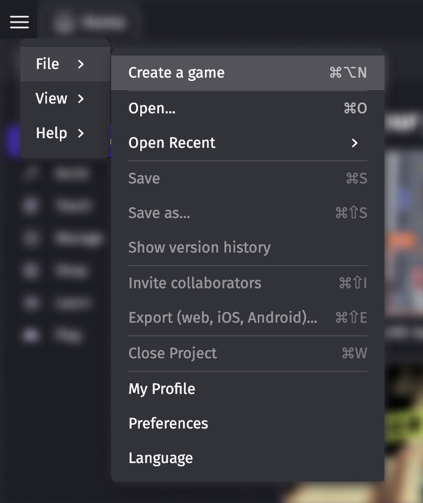 Help Us Redefine Gdevelops Menus Feature Requests Gdevelop Forum 
