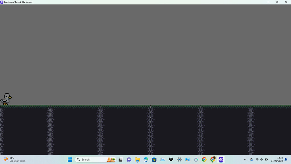 I need help when I want to preview the game I made, suddenly the color becomes dark, can anyone ...