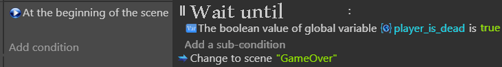 "Wait until" event - Feature requests - GDevelop Forum
