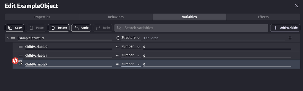 Let us organize structure child variables - Feature requests - GDevelop Forum