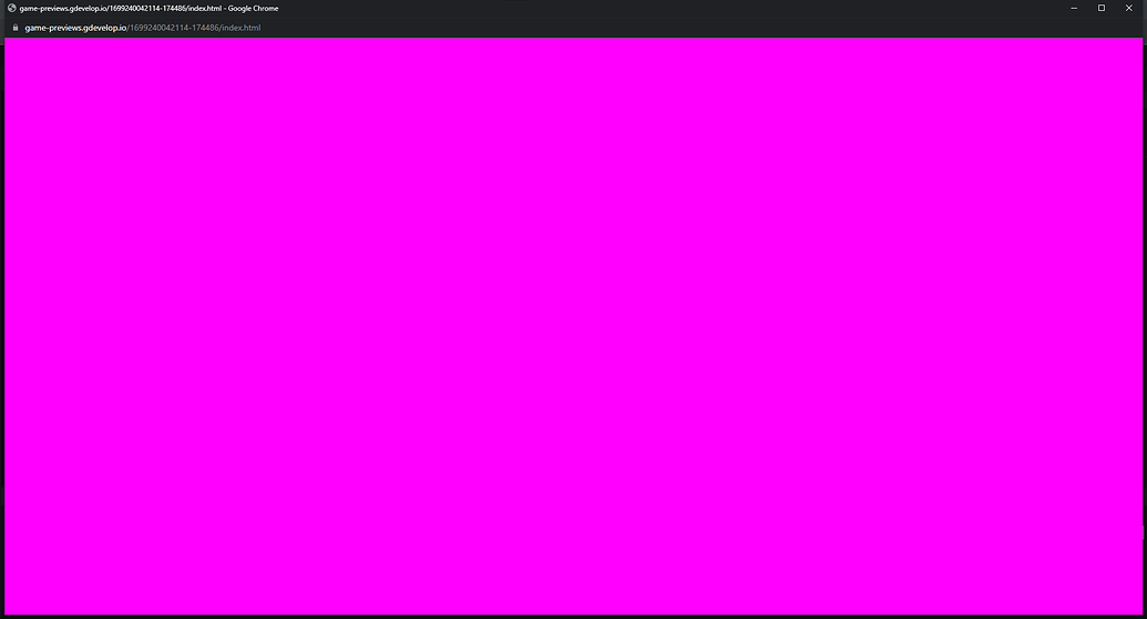 [Solved] Layer effects caused pink screen - Bugs reports - GDevelop Forum