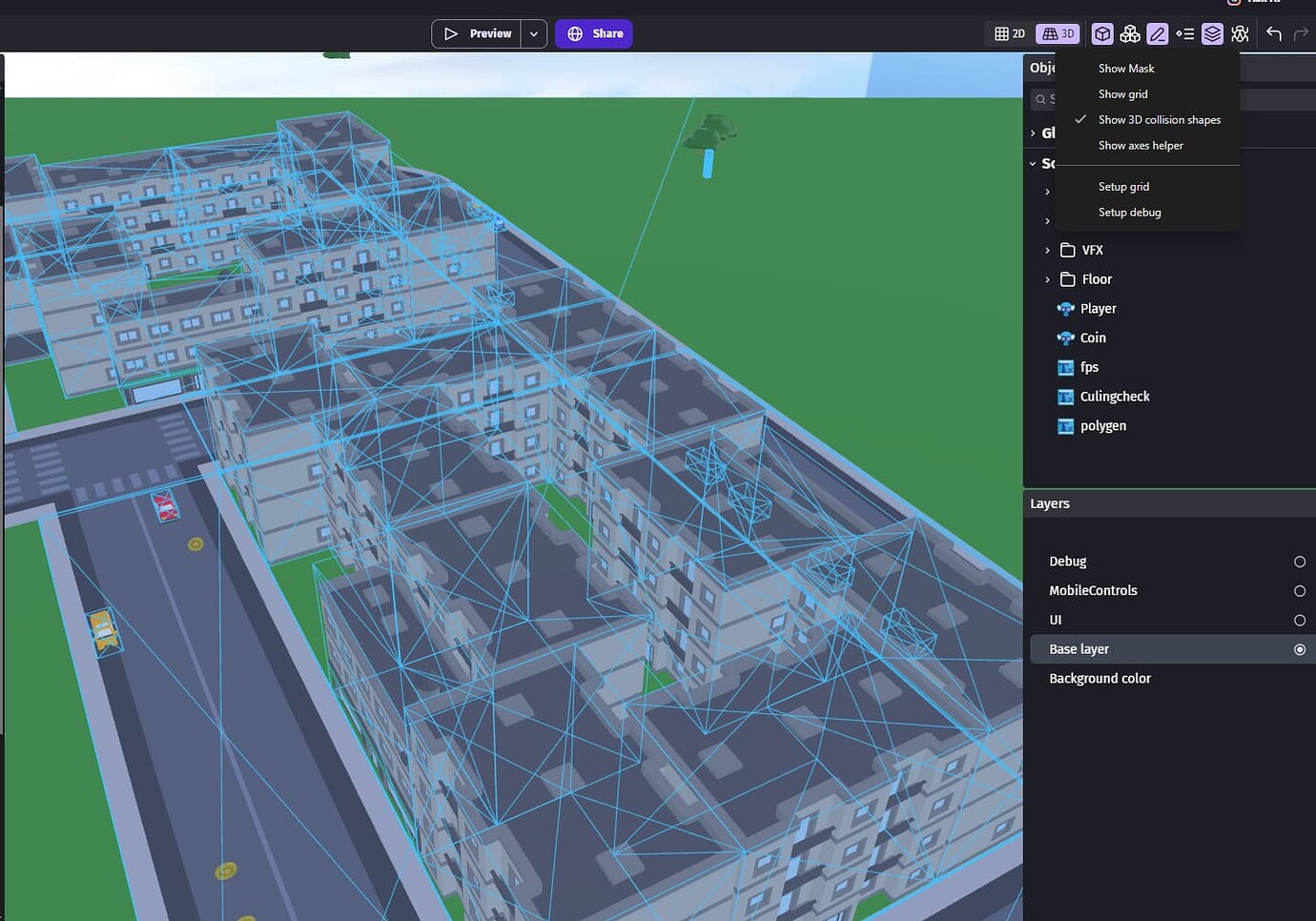 3D Editor Debugging Feature: 3D Collision Shapes, and Customization ...