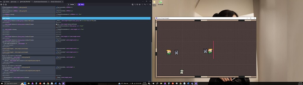 (Solved) How i flip face to face enemy and my allies - How do I...? - GDevelop Forum