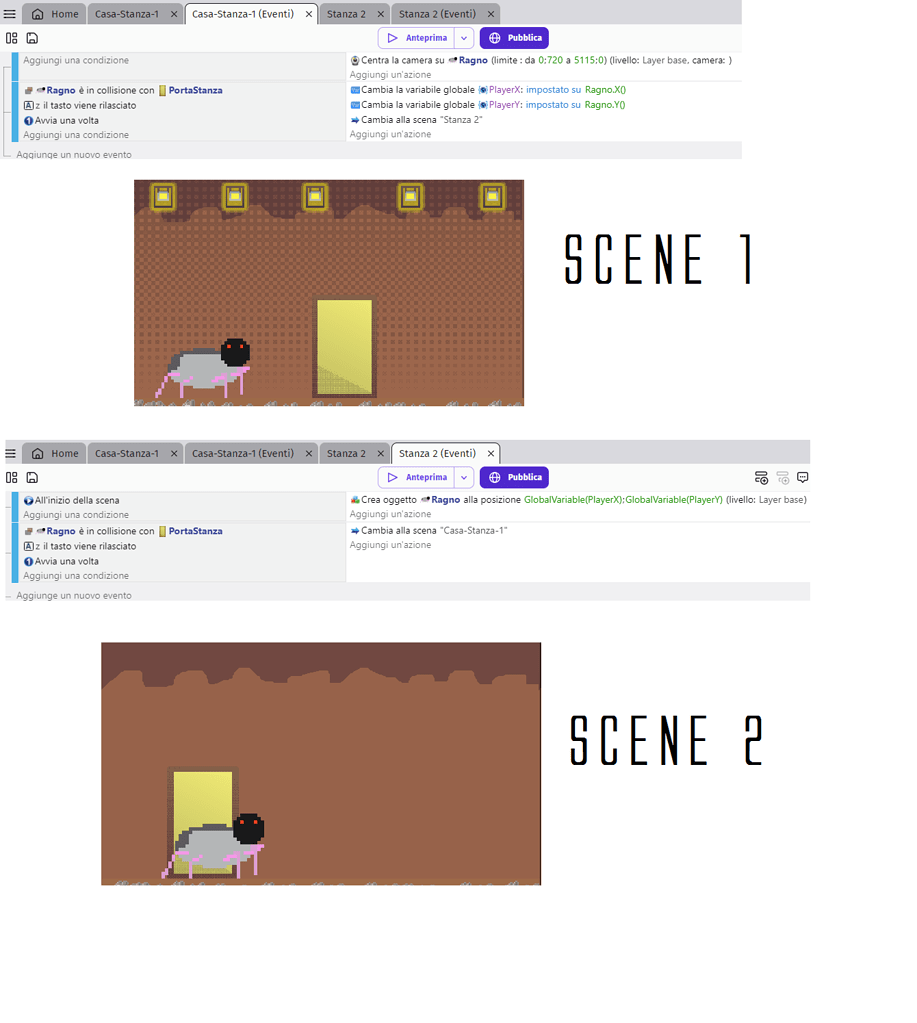[Solved] Player position after scene change? - How do I...? - GDevelop Forum