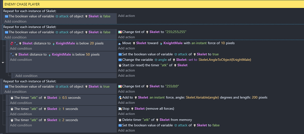 How Do I Make The Enemy Chase The Player But When At A Certain