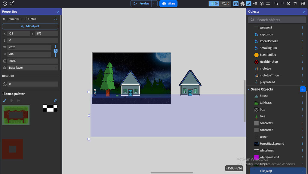 Tilemap not showing while editing - Bugs reports - GDevelop Forum