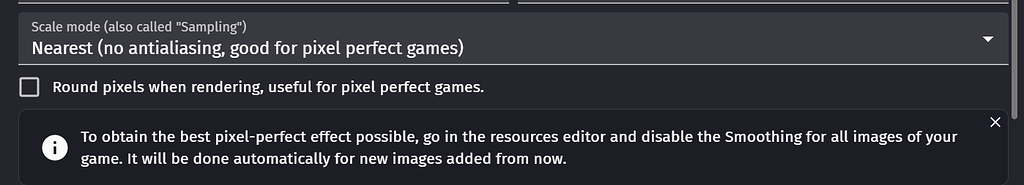 [Solved] Saving an image in Piskel blurs the pixel art - Bugs reports - GDevelop Forum