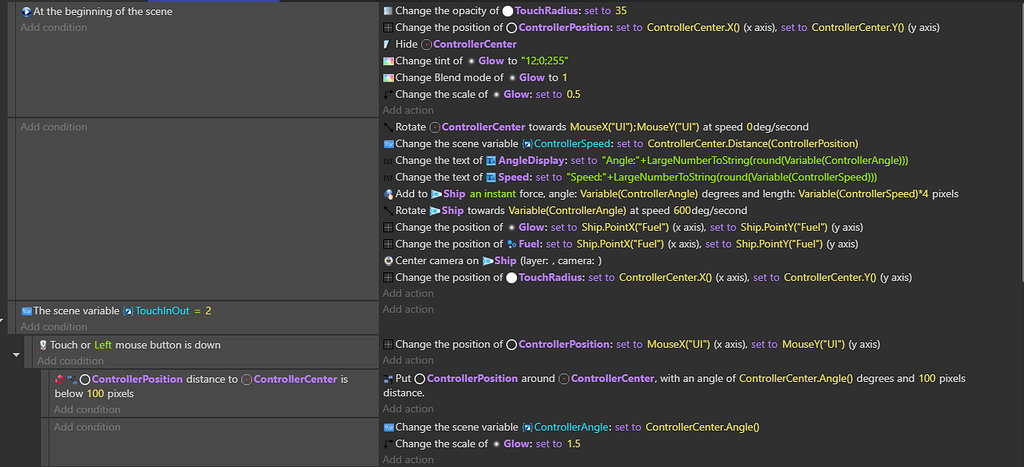 Joystick for Movement and Shooting - How do I...? - GDevelop Forum
