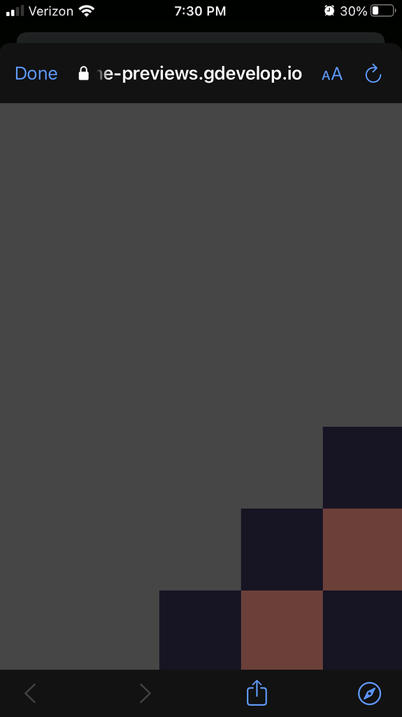 Preview broken in ios app - Bugs reports - GDevelop Forum