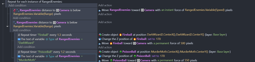"For Each" seems to not work when referring to object groups - Bugs reports - GDevelop Forum