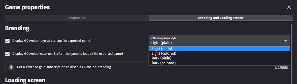 How to use pixel version loading screen? - How do I...? - GDevelop Forum