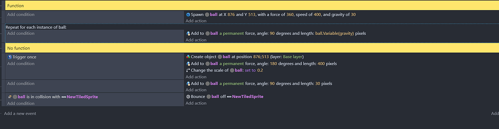 Bounce behavior with gravity - How do I...? - GDevelop Forum
