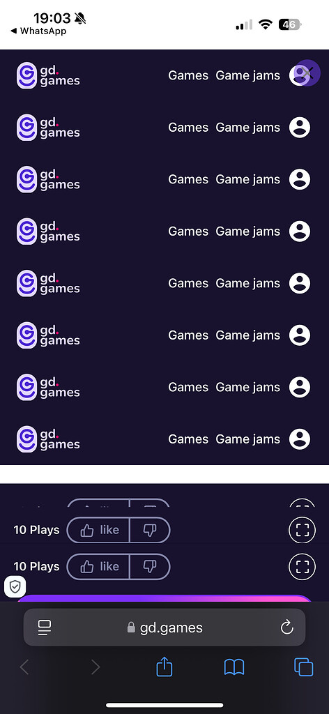 Weird menu bug in gd.games - Website, Forum & Wiki feedbacks - GDevelop ...