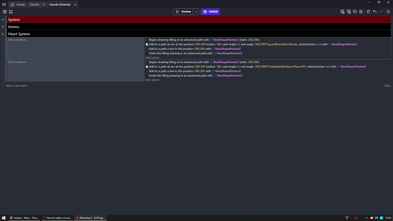 [Solved] How to make a circular health bar? - How do I...? - GDevelop Forum