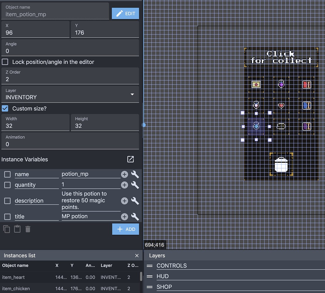 Want minecraft inventory - How do I...? - GDevelop Forum