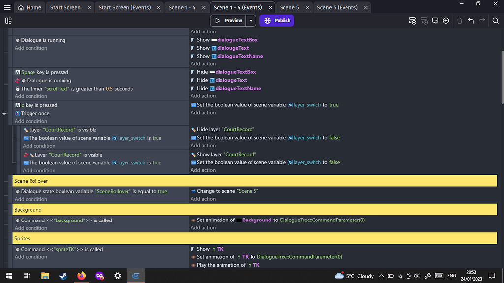 [Solved] Clickable Objects breaking when changing scenes - How do I...? - GDevelop Forum