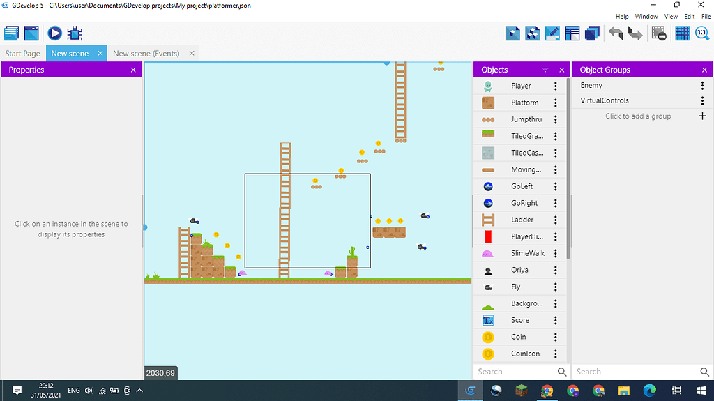 How to move the screen up when I jump? - How do I...? - GDevelop Forum