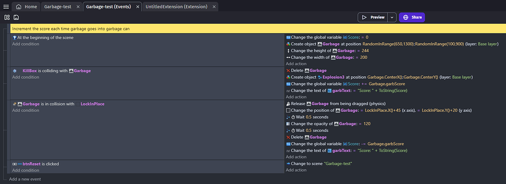 Beginner - Function Help Request - How do I...? - GDevelop Forum