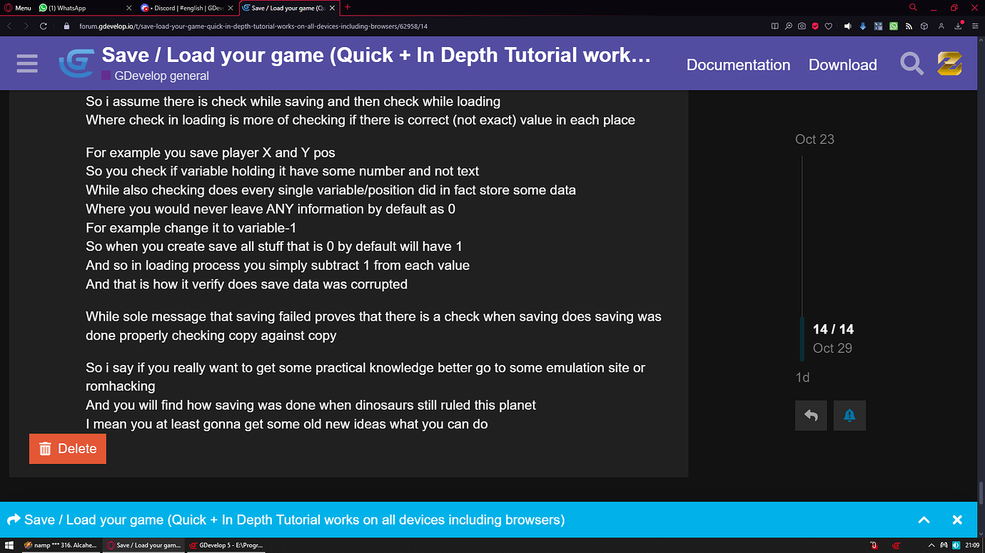 Save / Load your game (Quick + In Depth Tutorial works on all devices including browsers ...