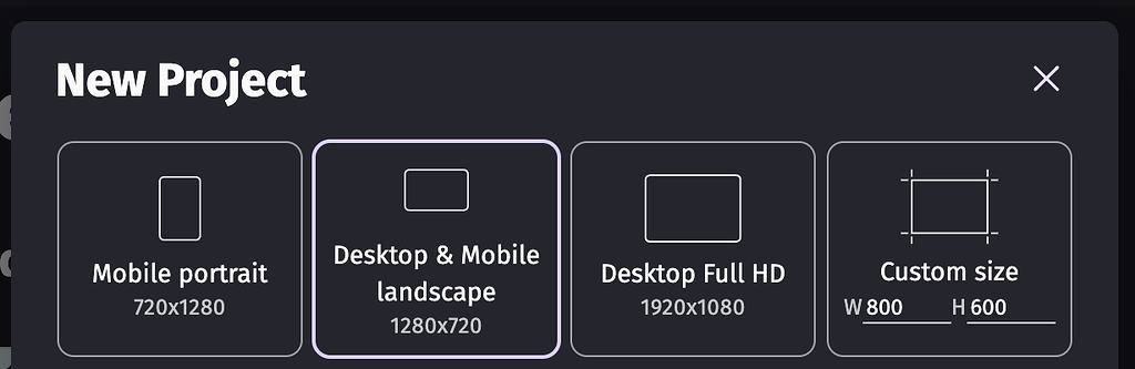 [DONE] Create and edit resolution preset when creating a new project - Feature requests ...