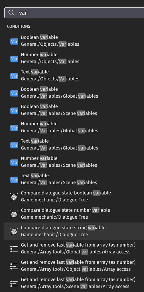 Different colors and Icons for variables - Feature requests - GDevelop Forum