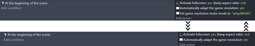 Is It Possible To Use Two Different Resolution Resize Modes In A Game How Do I Gdevelop