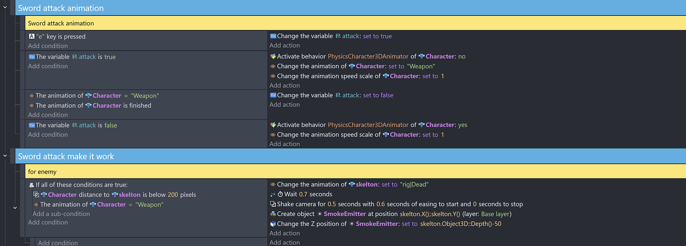 How Do We Setup 3d Player Character Move And Animations Without Using The 3dcharacter Animator