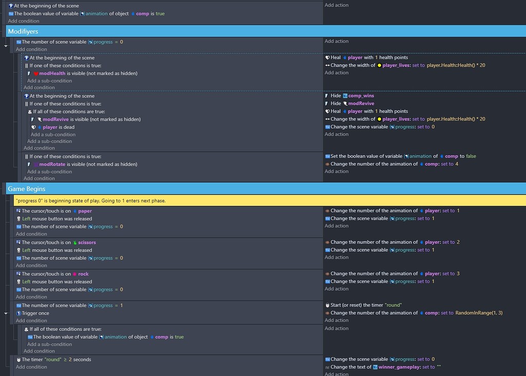 Buttons breaking when working with Boolean variables - How do I...? - GDevelop Forum