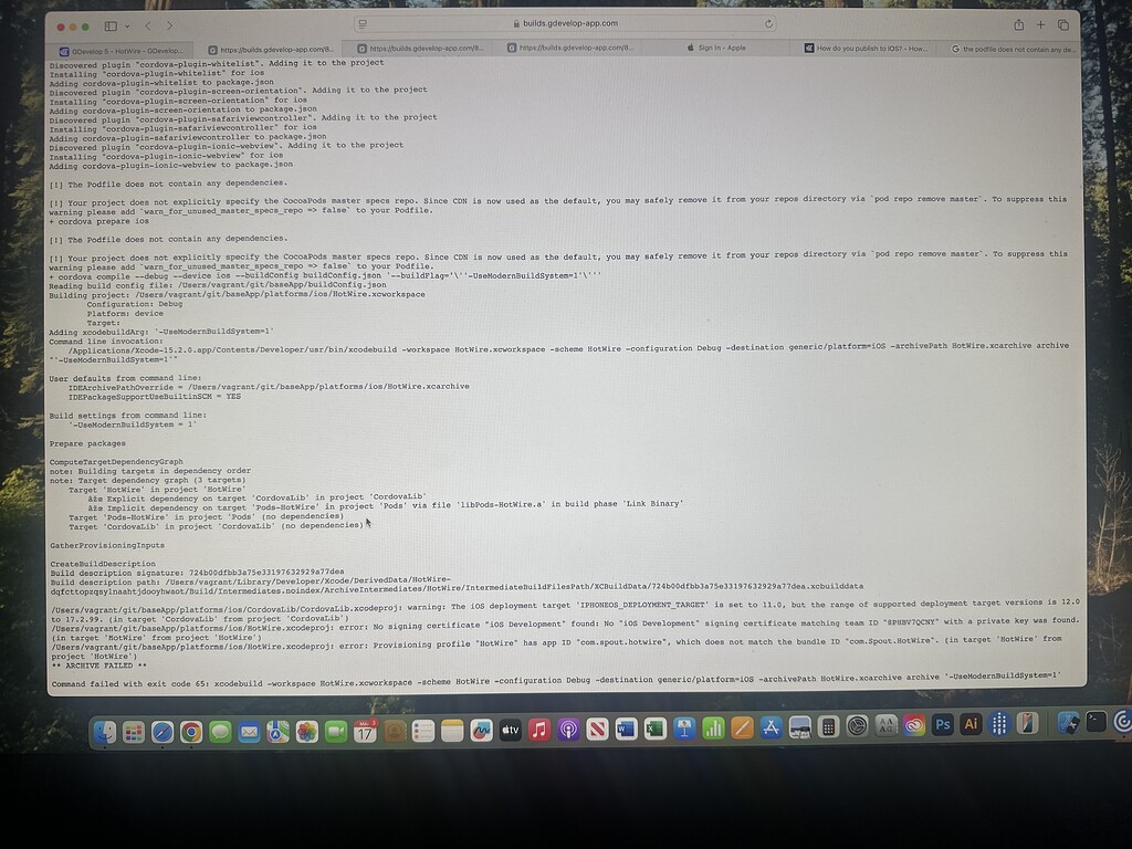 Exporting to IOS - How do I...? - GDevelop Forum