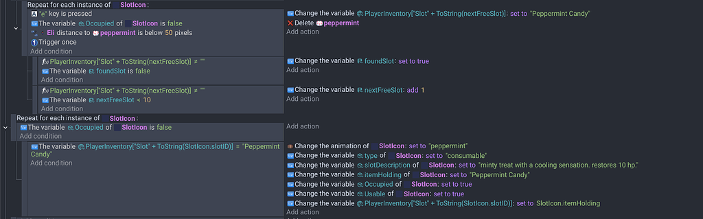 Boolean not detected in inventory UI system - How do I...? - GDevelop Forum