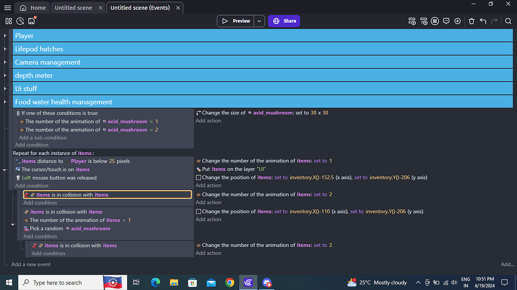 Th sub event is not working as i thought it would - How do I...? - GDevelop Forum