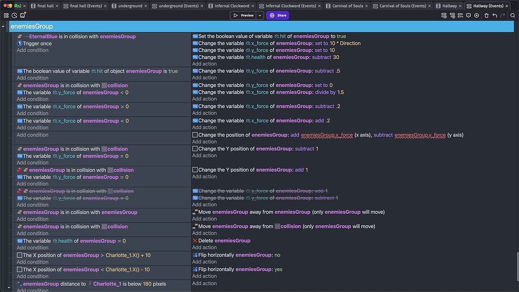 Object varriables within a Group - How do I...? - GDevelop Forum
