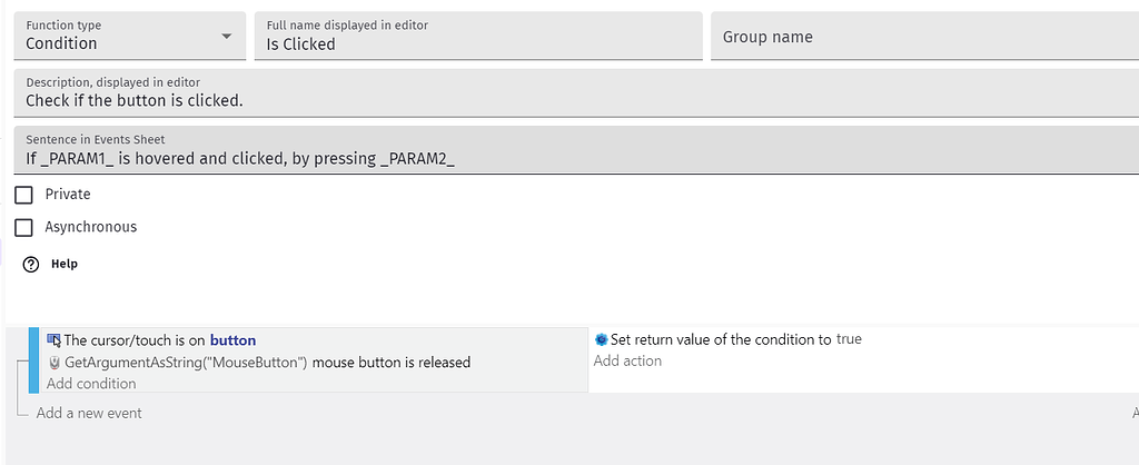 Complex variable-handling extension get-up and button doesn't work - How do I...? - GDevelop Forum