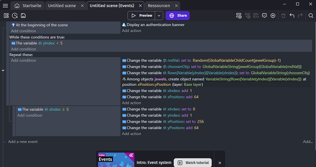 (match-3-game) How to get coordinates of object instance and move ...