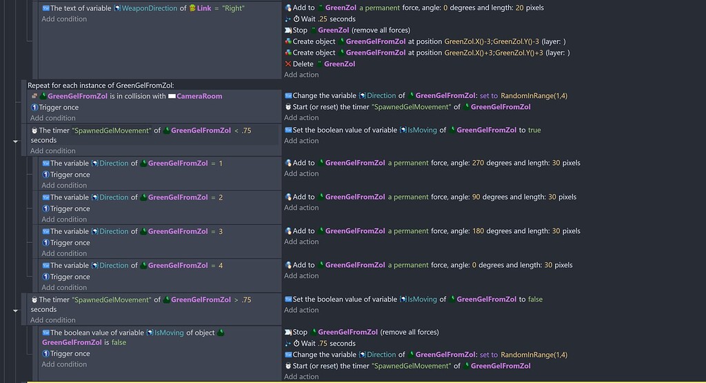 Enemy movement....how to use For Each? - How do I...? - GDevelop Forum
