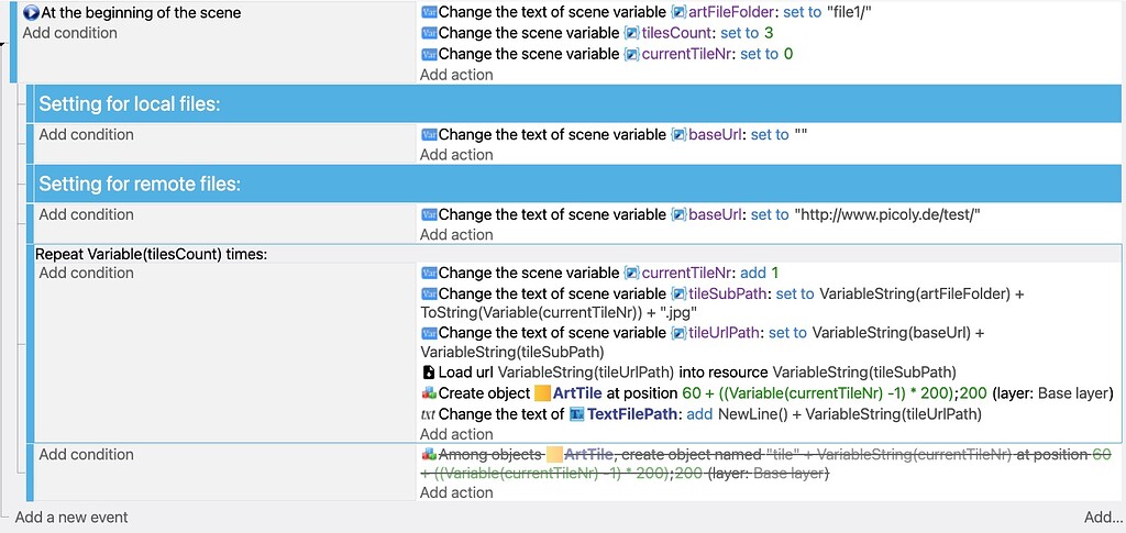 Extension "Load images from a URL": How to create multiple instances? - How do I...? - GDevelop ...