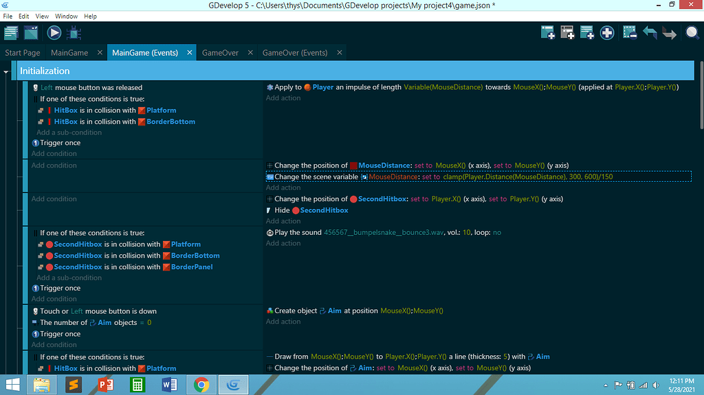 Help with game crash? - How do I...? - GDevelop Forum